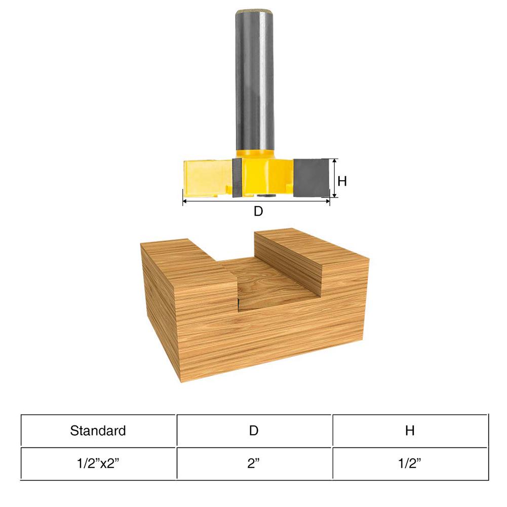 [Top tool] CNC Spoilboard Surfacing Router Bit 1/2 Inch Shank Carbide ...