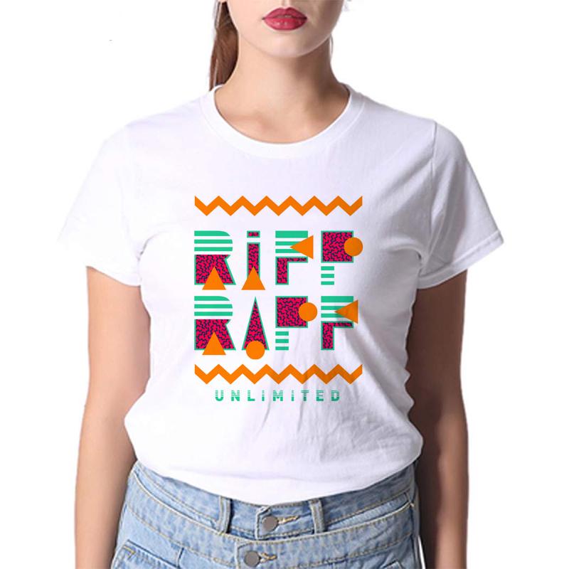 Buy Women White Top 90s Riff Raff T Shirt at affordable prices — free ...