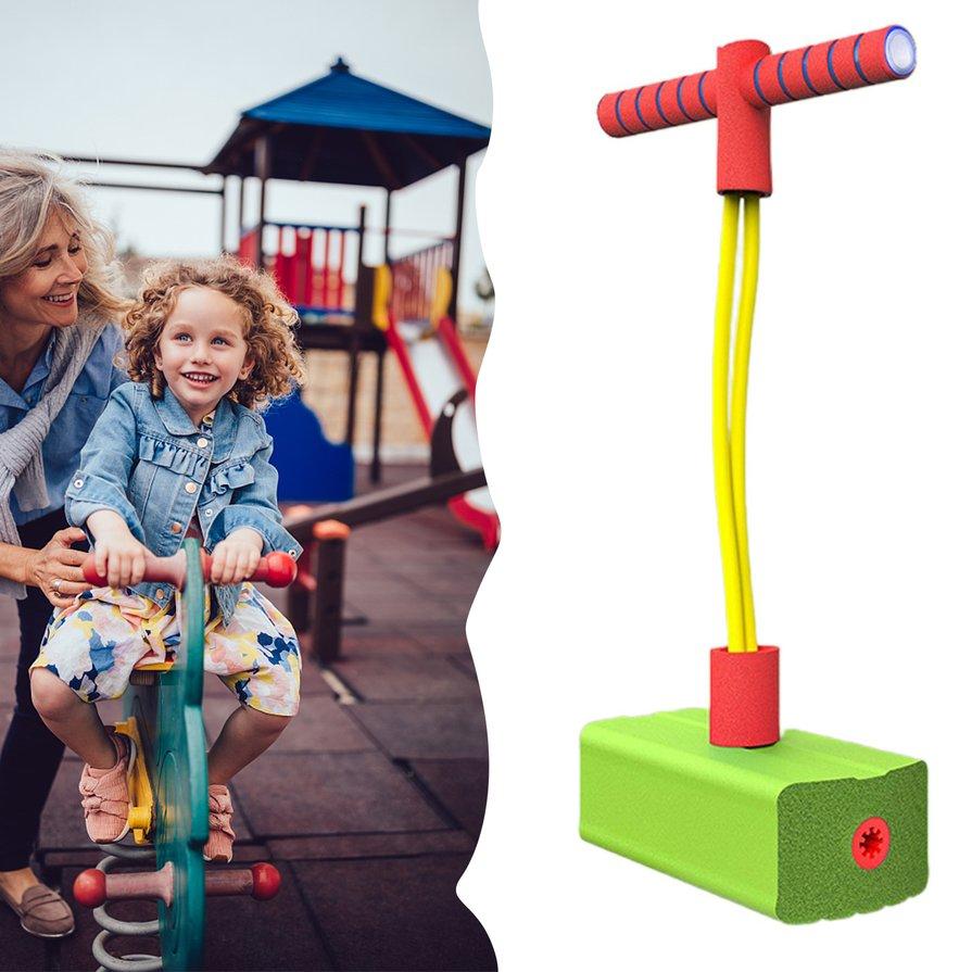 Buy LCPOO Bouncing Ball Doll Frog Jumping Toy Jumping Bouncing Pole Toy ...