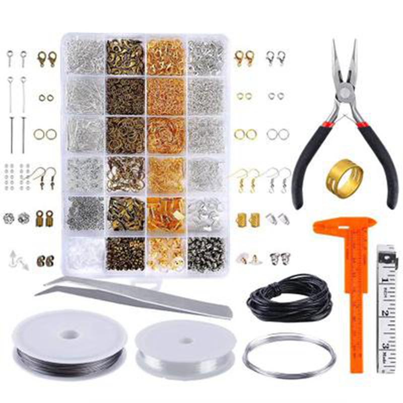 Buy superBU 24 Grids Jewelry Making Set Tool Findings Starter Plier ...