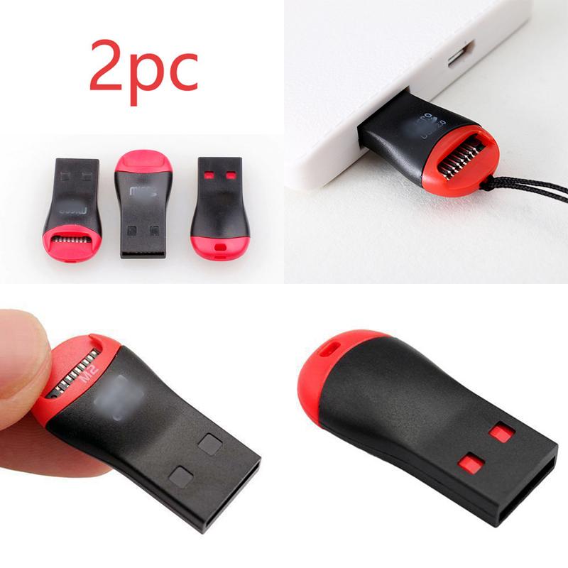 Buy 2Pcs Micro SD SDHC SDXC TF To USB 2.0 Memory Card Reader Adapters ...