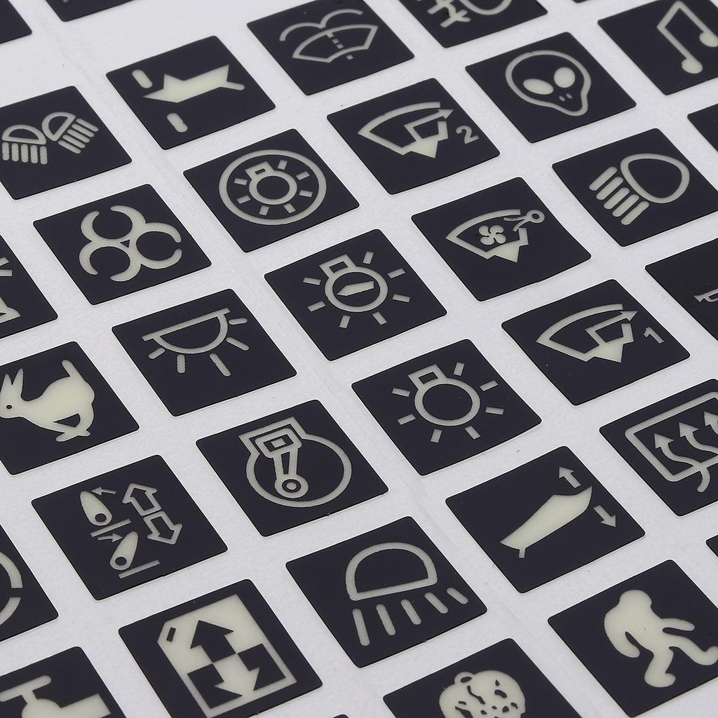 Buy 120 Rocker Switch Label Night Glow Decal Circuit Panel Sticker Car ...