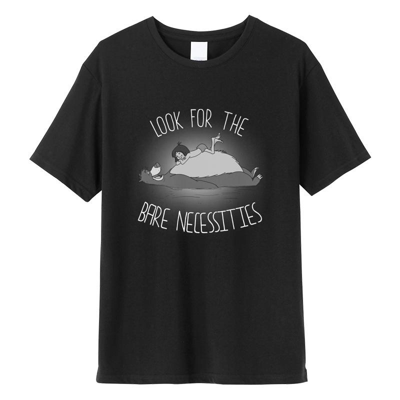 Buy The Bare Necessities Print Plus Size XS-6XL T-Shirt 100%Cotton See ...