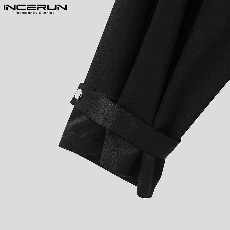 Buy INCERUN Mens Fashion Loose Fit Printed Patchwork Long Pants Summer ...