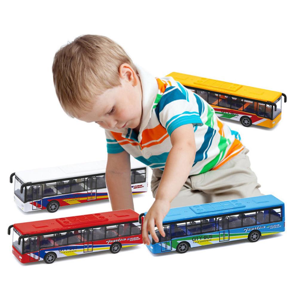 Buy Bus Model Toy Alloy Mini - Simulation Bogie Car Model Table Top ...