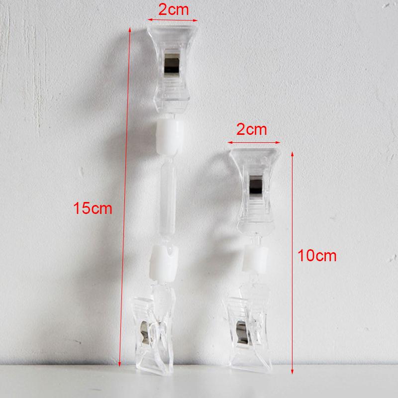 Buy Transparent Plastic Card Display Stand Double Clips Adjustable ...