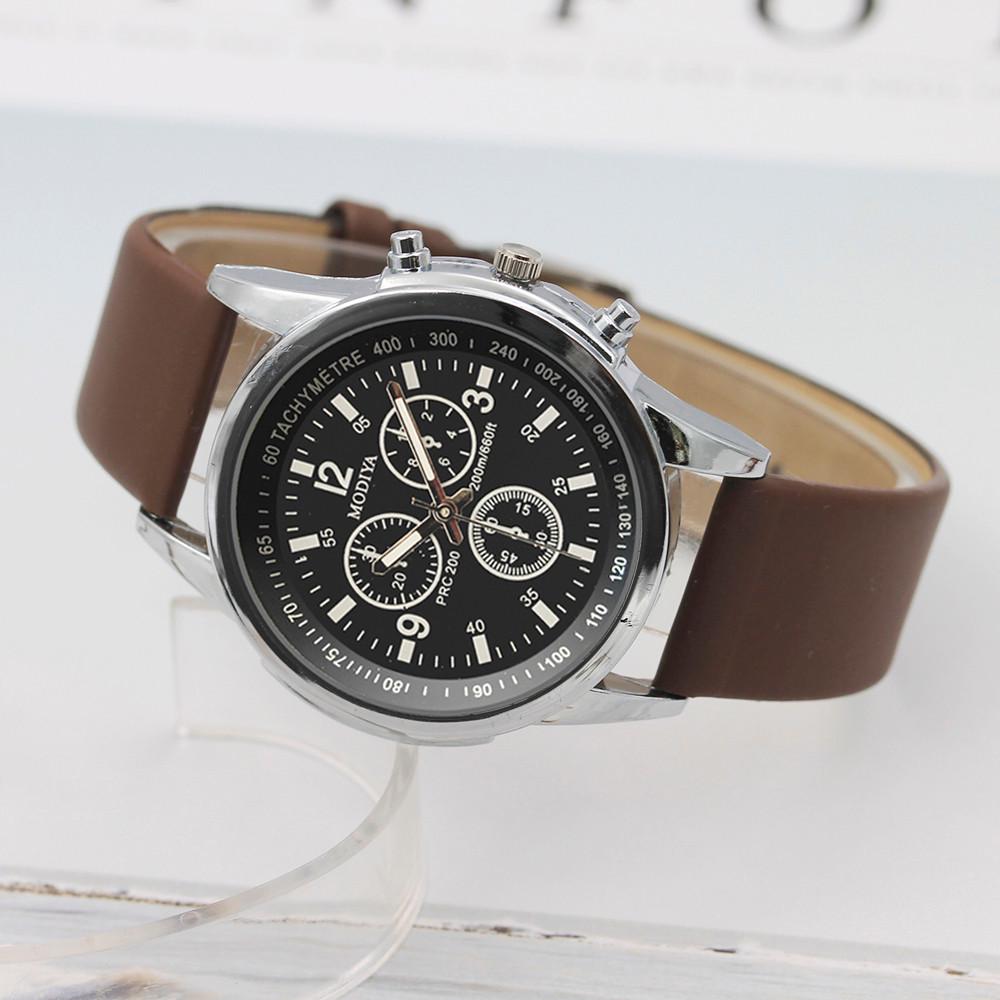Buy Three Eye Watches Quartz Men's Blue Glass Belt Men at affordable ...