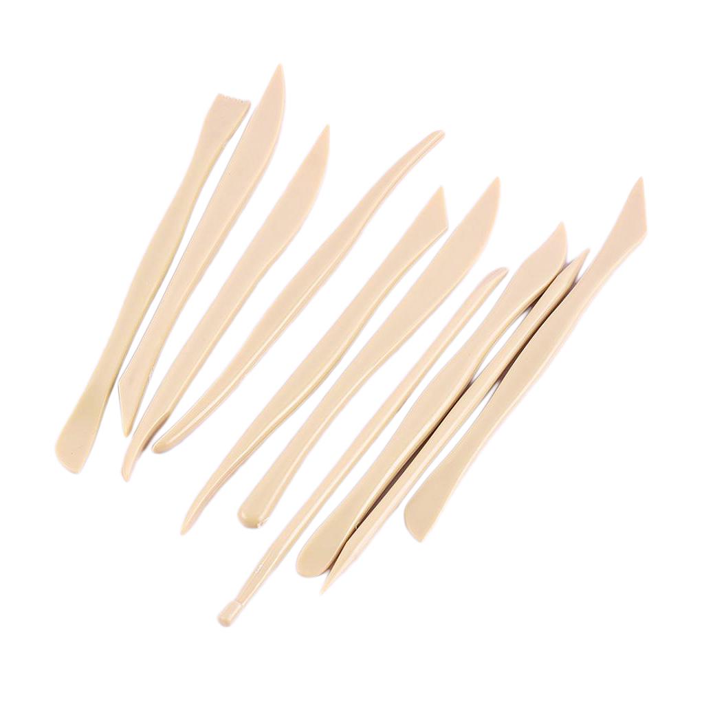 10pcs Wood Carving Crafts Clay Sculpture Knife Pottery Sharpen Modeling Tool uygun fiyatlı satın ...