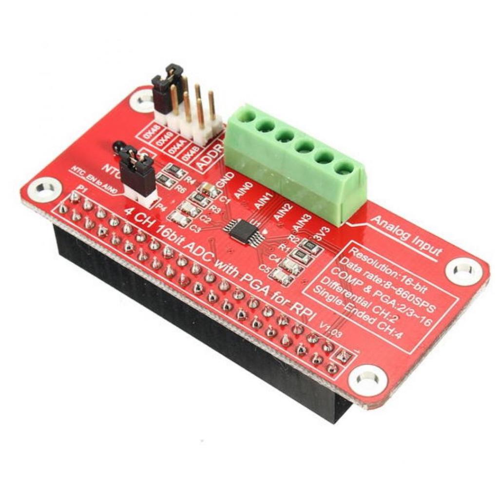 Buy ADS1115-ADC Module Analog To Digital Converter for Raspberry Pi 3/2 ...