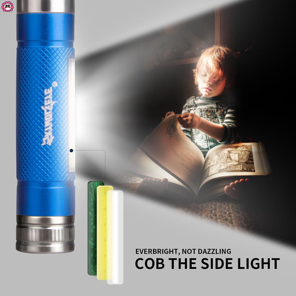 Buy Priceless Mini Super Bright COB LED Camping Flashlight Light Key ...