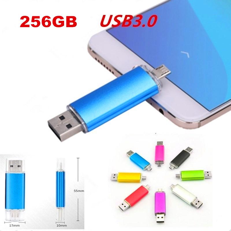 Buy 256GB 2 In 1 OTG Usb Stick Android Pen Drive USB Flash Drive High ...