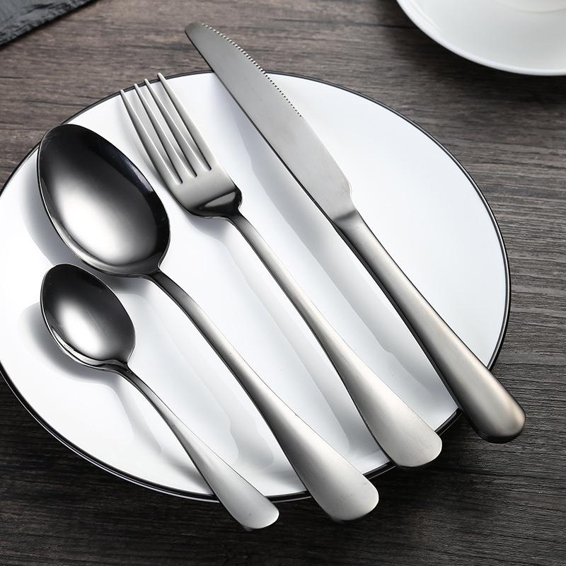 Mirror Cutlery Sets Fork Spoon Knife Set 16pcs Tableware Stainless ...