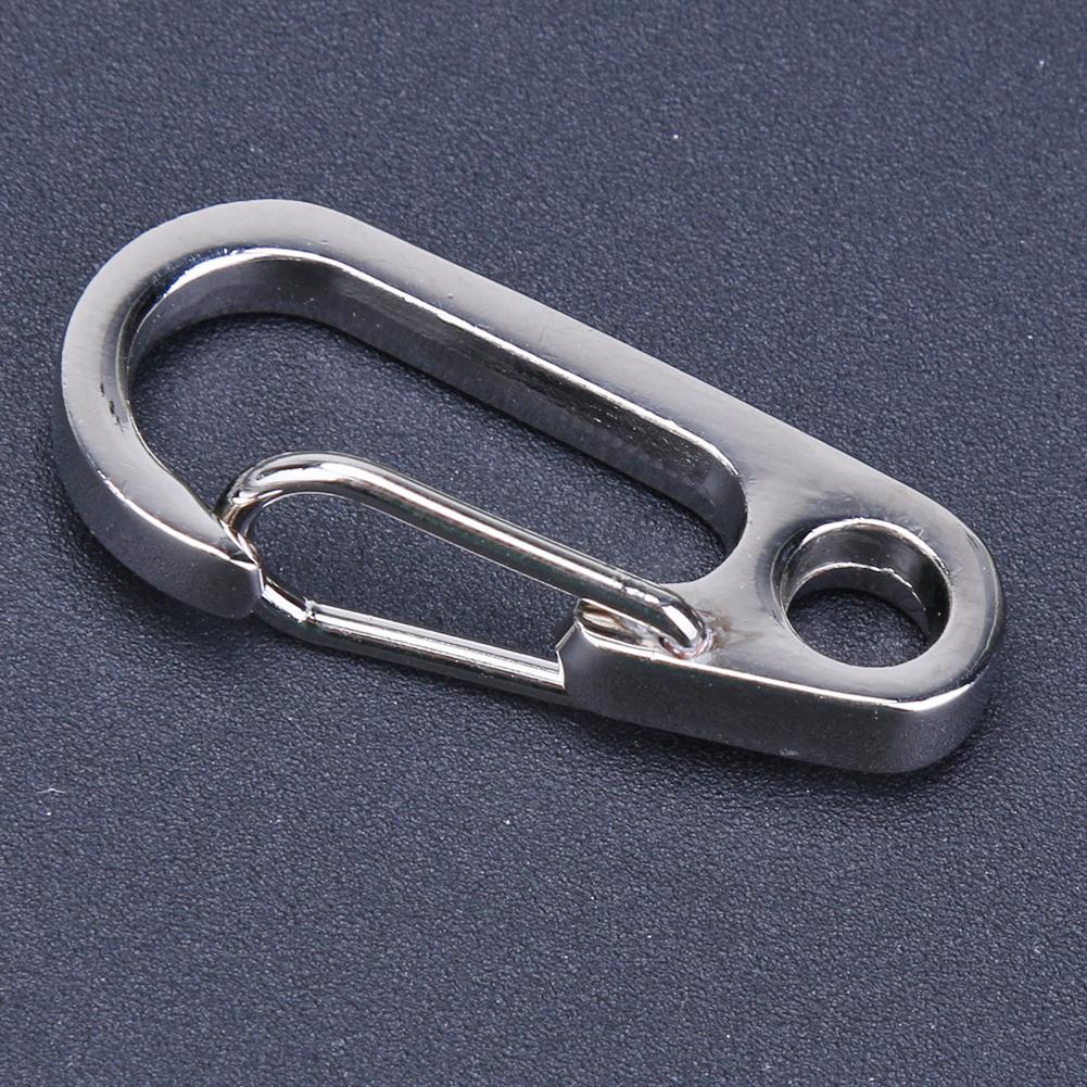 Buy 10Pcs Mini EDC Outdoor Carabiner Snap Spring Clips Hook Keychain at ...