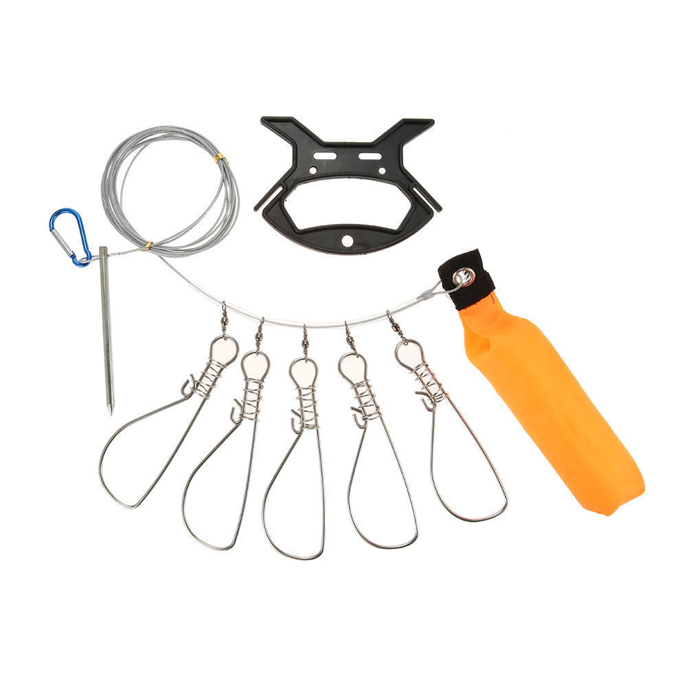 Buy 5 Snaps / 10 Snaps Stainless Steel Live Fish Lock Fishing Stringer ...