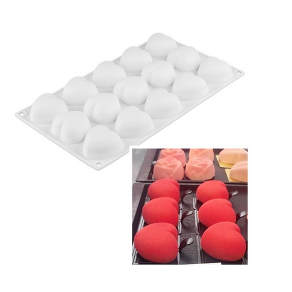 Buy Mousse Mould 15 Grids Silicone Dessert Baking Mold at affordable ...