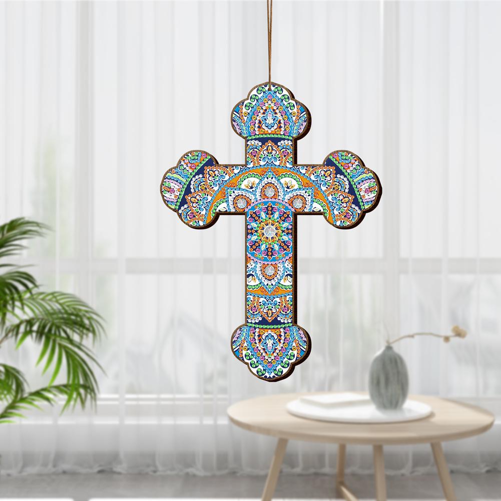 Cheap Wooden Jesus Christ Cross Pendant DIY Diamond Painting Pray Decor ...