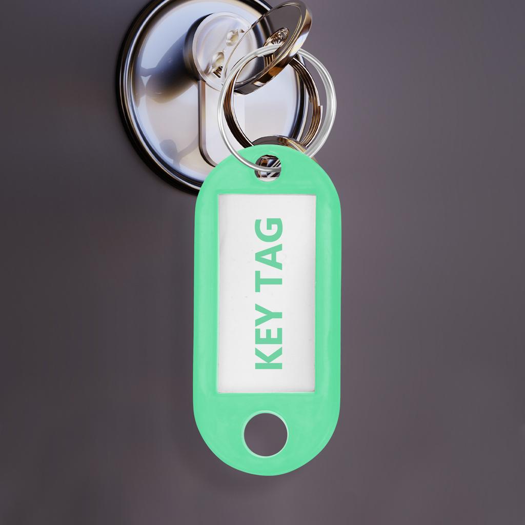 Buy Cooldealmate50pcs ID Labels Key Chain Tags Versatile Plastic ...