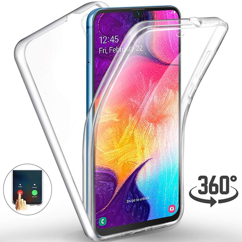 360 Double Silicon Case For Samsung Galaxy A10 A30 A40 A50 A70 M10 M20 ...
