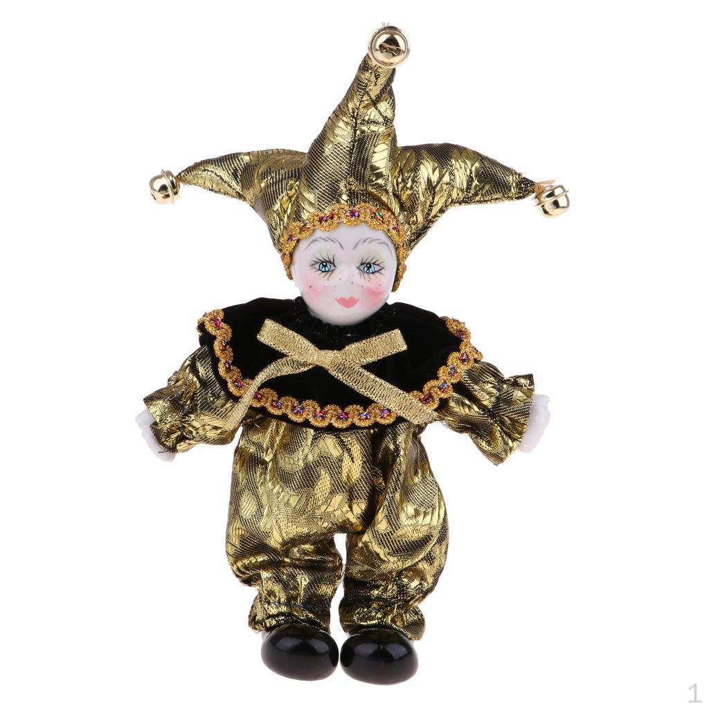 Buy 6inch Porcelain Triangel Doll Clown Doll Home Desk Display ...