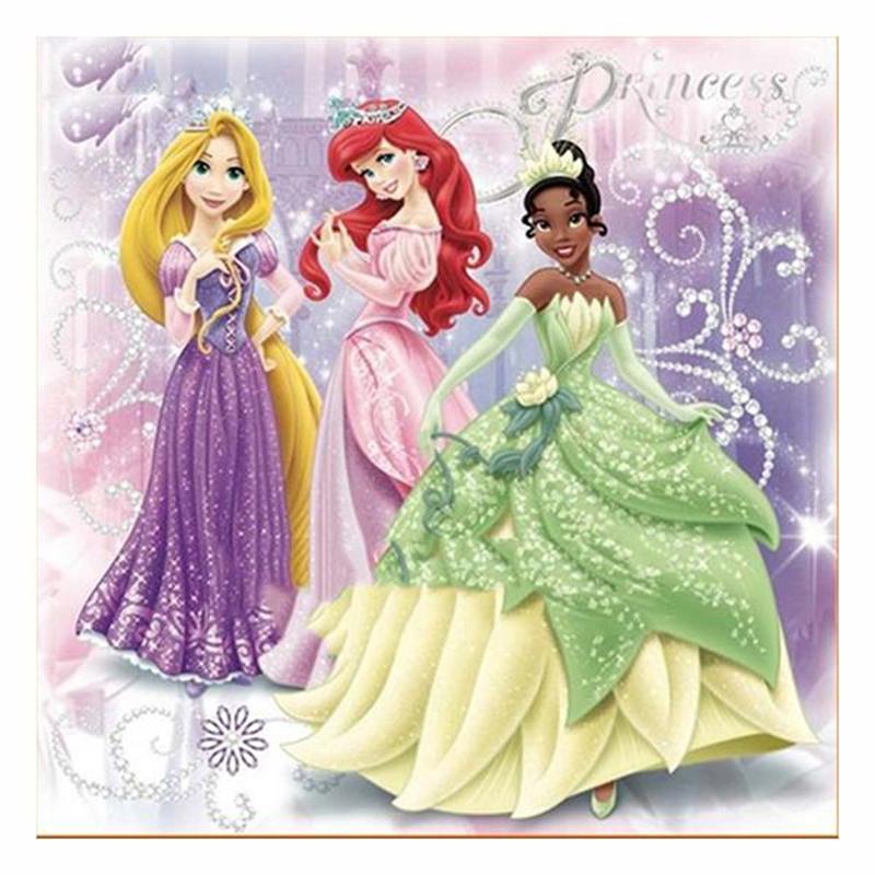 Buy Disney Three Princesses Painting DIY Cross Stitch Embroidery Full ...
