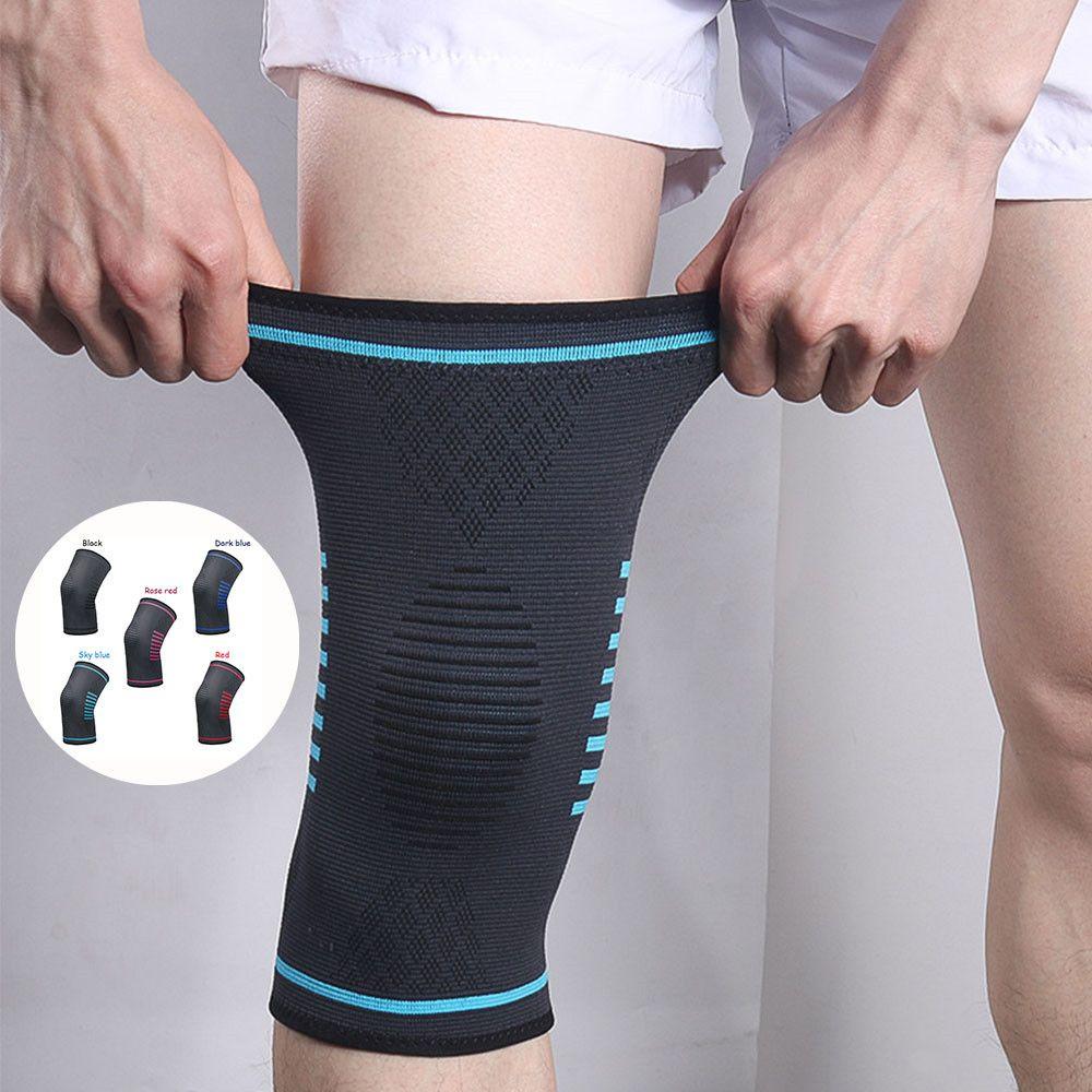 Buy Knee Pad Sleeve Braces Elastic Nylon Knitted Protective Gear ...