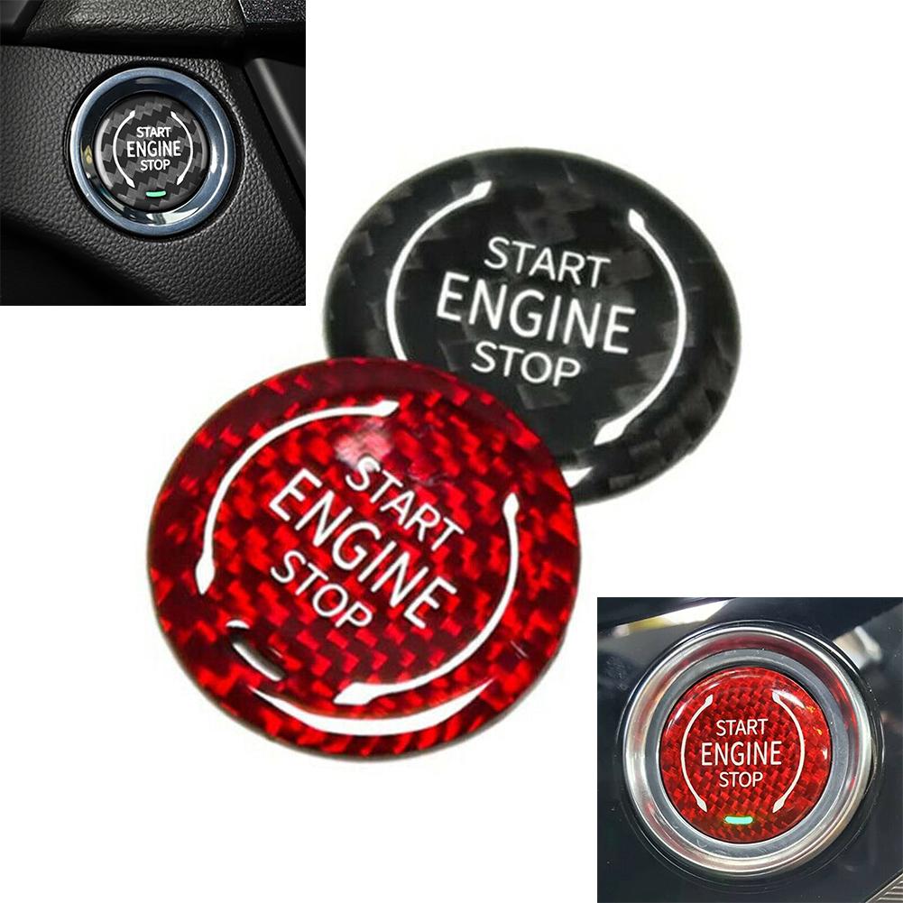 Carbon Fiber Start Stop Button Auto 26mm Accessories uygun fiyatlı ...