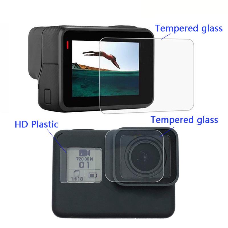 PULUZ Tempered Glass Protector Cover Case for Gopro Hero 5 6 7 Camera ...