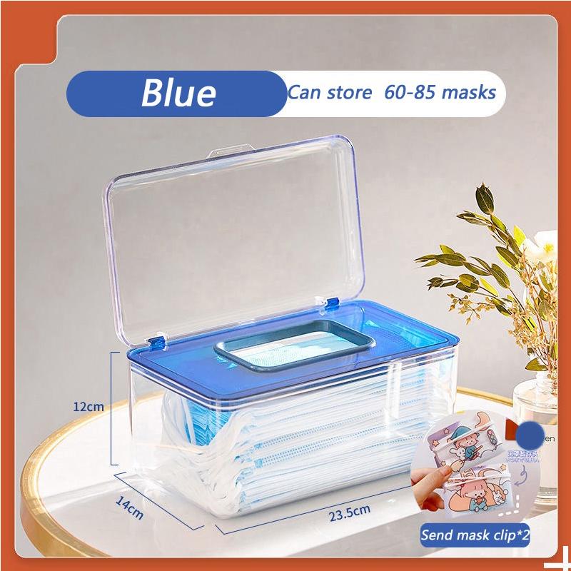 Buy Mask Storage Box Mask Box Multifunctional Household Mask With Lid ...