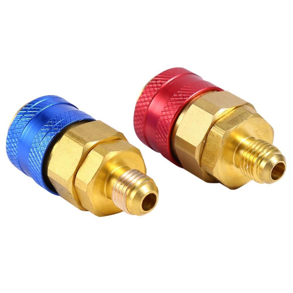 Buy R134a Auto Quick Couplers Bass Connector Low & High Side AC ...