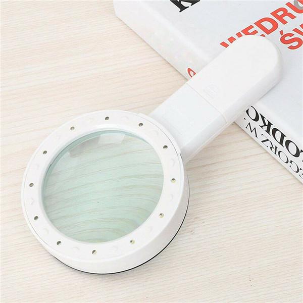 Buy 30X Magnifying Glass Handheld Lighted Magnifier with Large Double ...