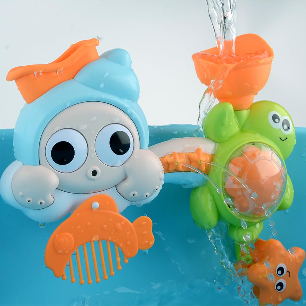 Buy Summer Cartoon Kids Water Beach Toys Bathroom Interactive Shower ...
