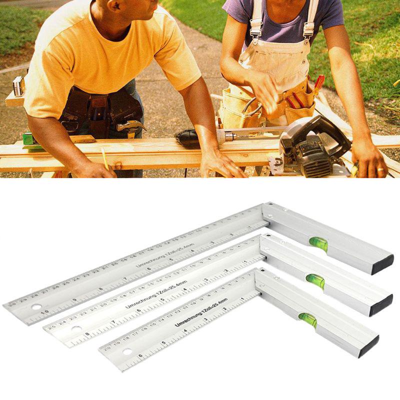 Buy Thickening Aluminum Woodworking Square Gauge 90° Carpenter Angle ...