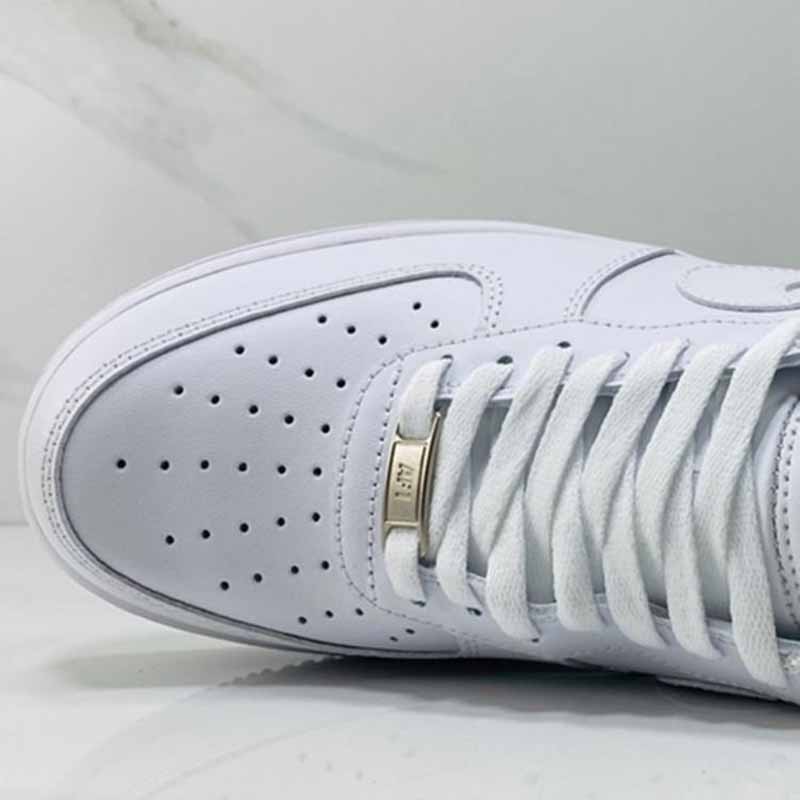 Buy Air Force Pure White AF1 Men's and Women's Sneakers Low Cut Casual ...