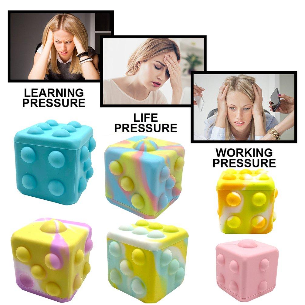 Buy Fidget Stress Ball Bubble Squeeze Cube Stress Relief Balls Hand ...