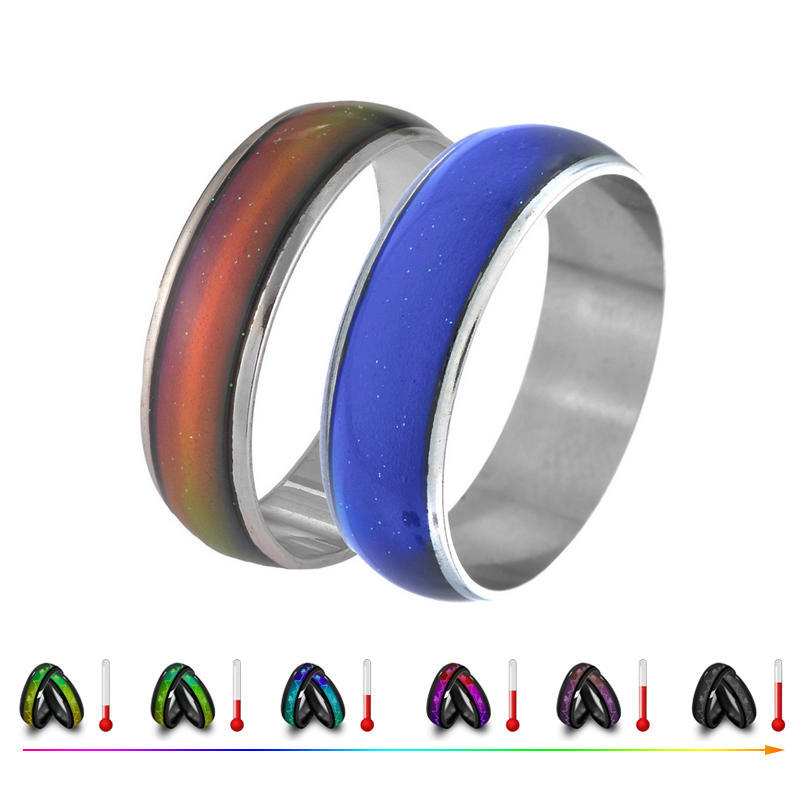 Buy Creative Color Changeable Ring Temperature Emotion Feeling Mood ...
