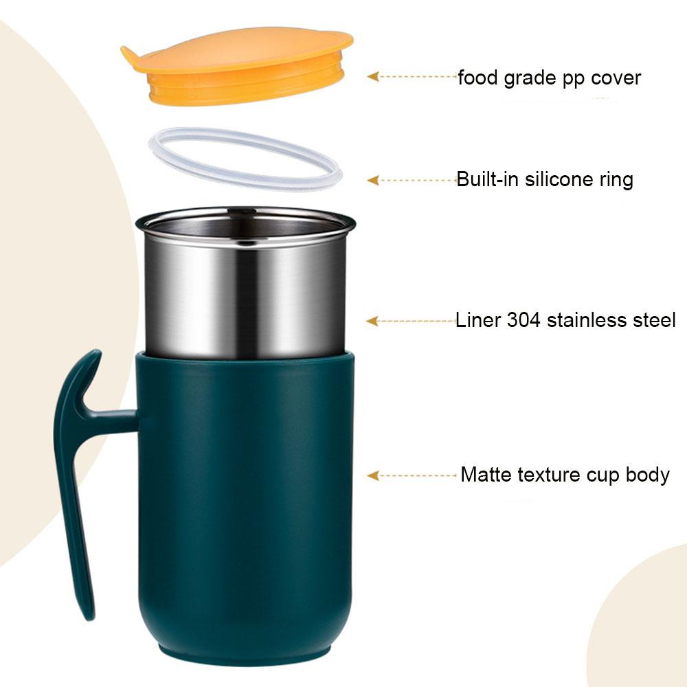 Buy 500ml Mug Large Capacity Water Bottle Stainless Steel Coffee Milk ...