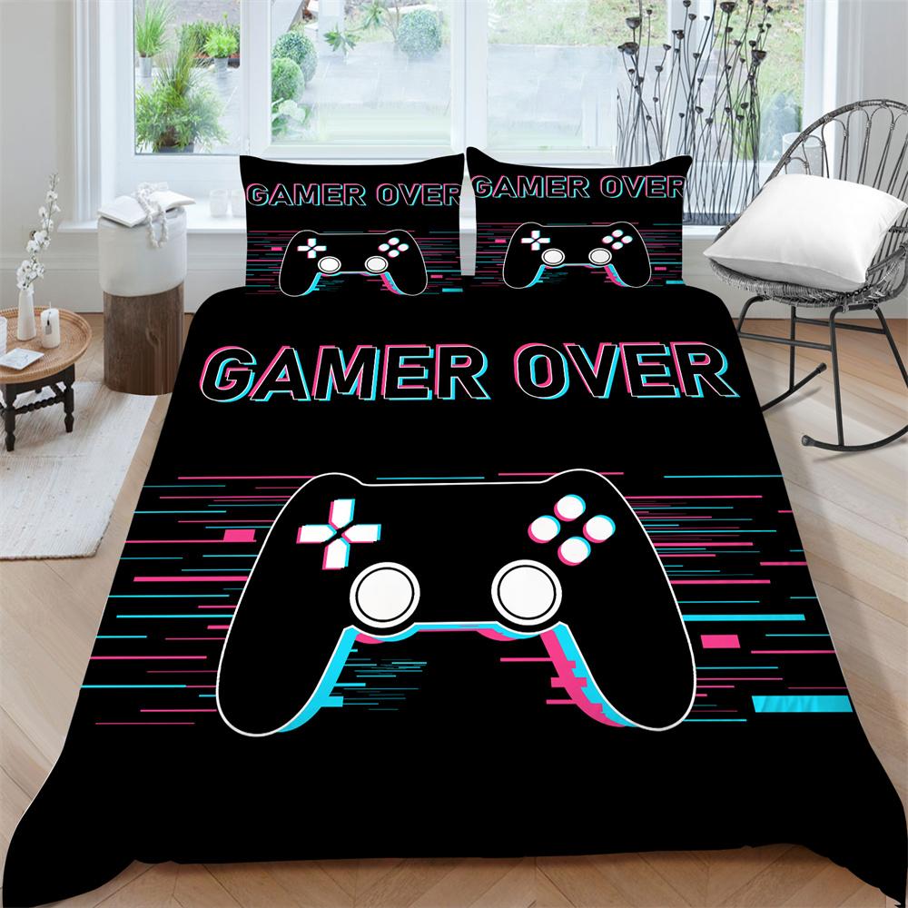 Buy Gamer Duvet Cover Set Gamepad Printing Comforter Cover Set Boys ...