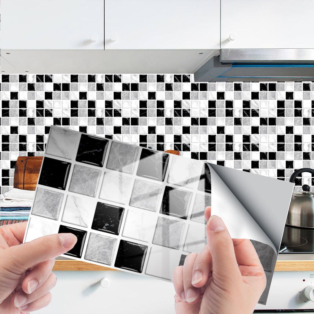 Buy 12Pcs 3D Crystal Tile Sticker Self-adhesive Waterproof Imitation ...