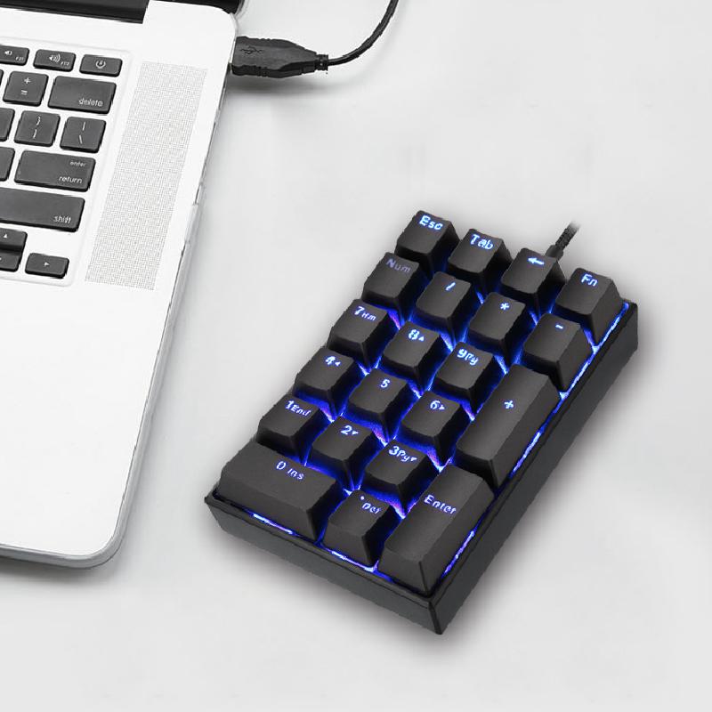 Buy MOTOSPEED K23 Mechanical Numeric Keypad Wired 21 Keys Mini Numpad ...