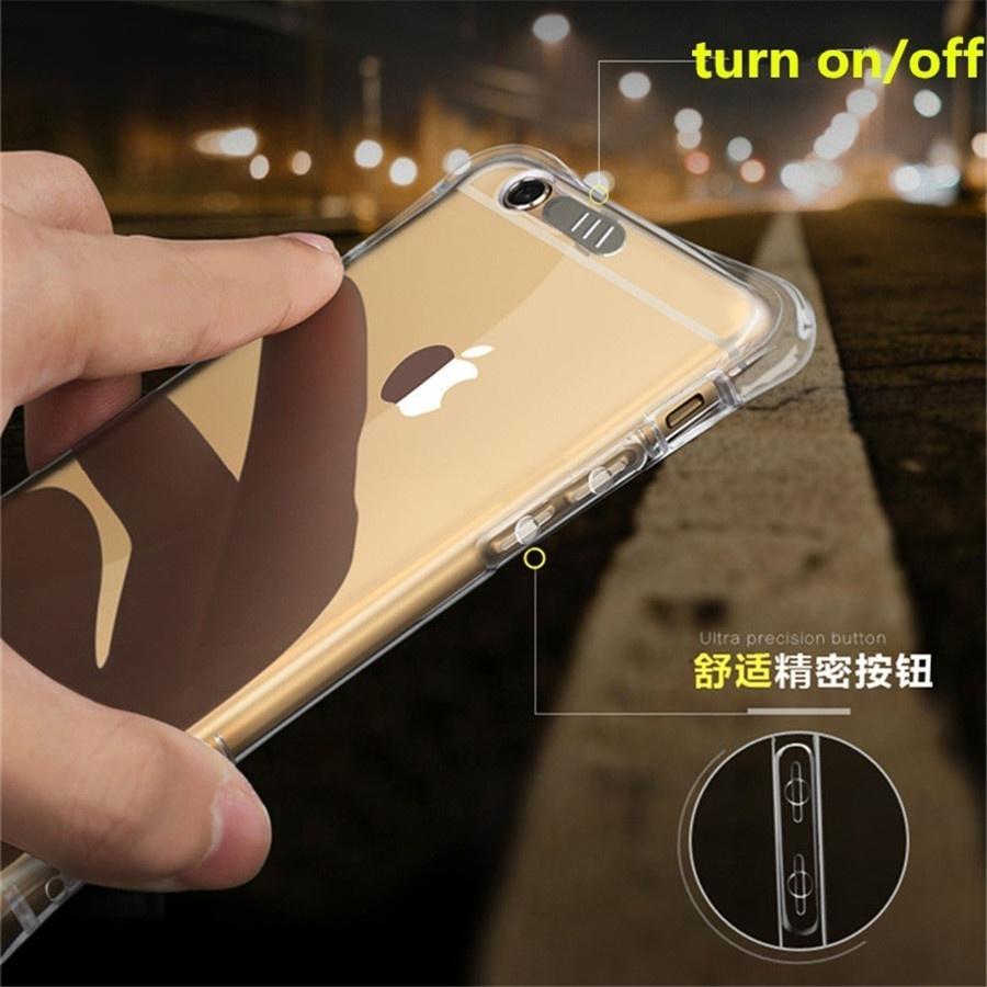 Buy Phone Case Cover Soft TPU LED Flash Light Up Remind Incoming Call ...