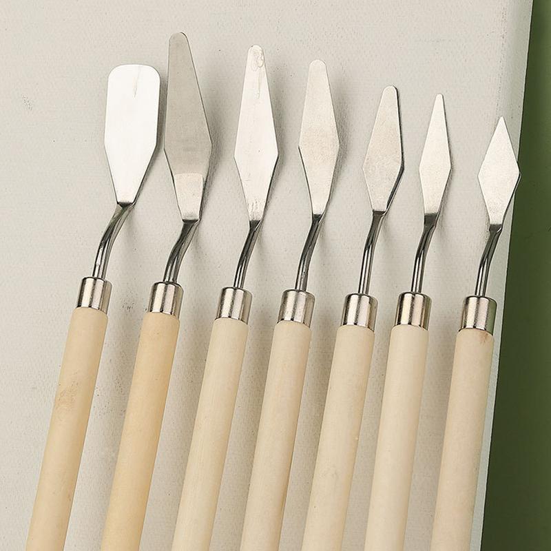 Buy 1PC Stainless Steel Oil Painting Scraper Palette Painting Scraper ...