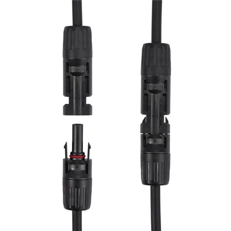 1 Pair Y Type Solar Panel Cable Connectors Male Female M/F Wire Branch ...