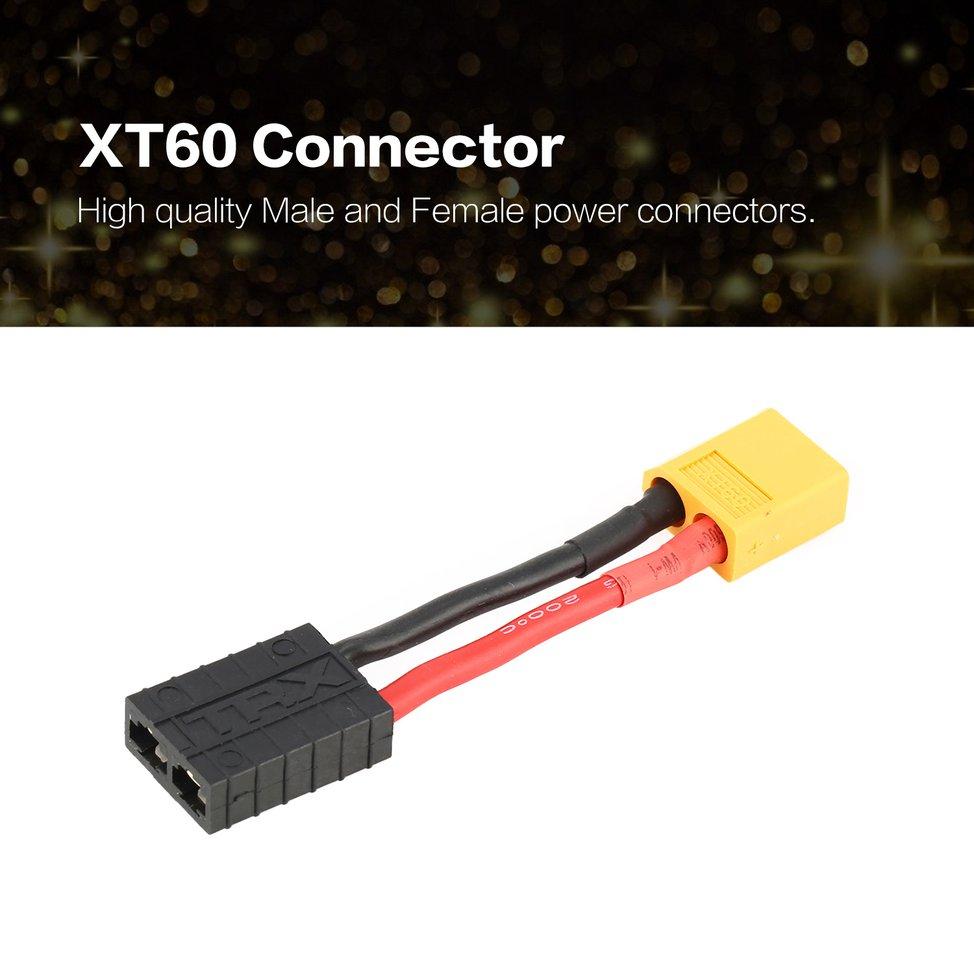 DD ZZ Male XT60 Connector To Female TRX FOR Traxxas Plug Adapter Cable ...