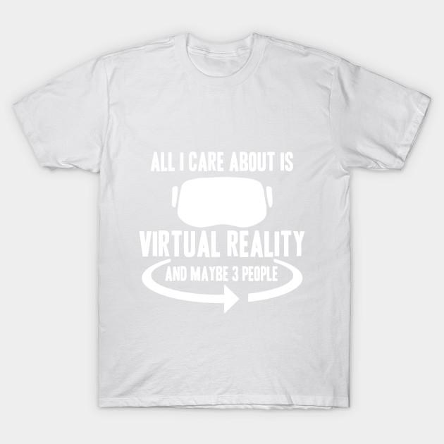 Buy T Shirt Women Vr Virtual Reality Headset Gaming Gamer Char Harajuku ...