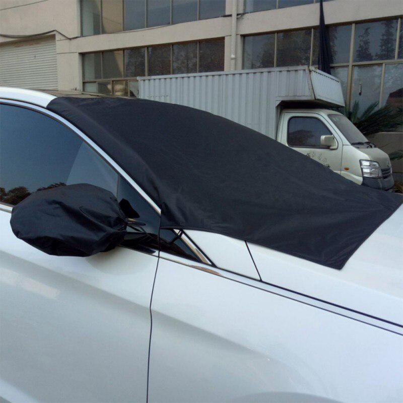 Four Seasons Universal Car Covers Black Full Protection Windshield ...