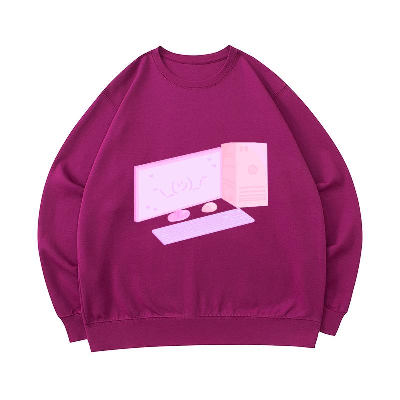 Buy Men's 300 GSM 100% Cotton Sweatshirt Dreamy Pc Print Street Fashion ...