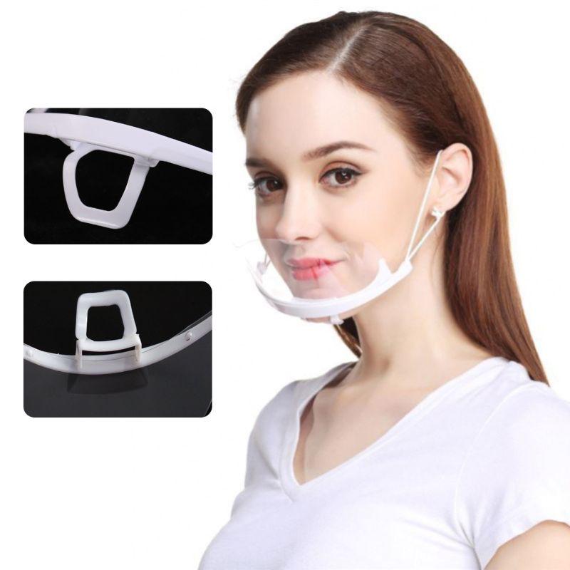 Buy 10/20/50Pcs Plastic Clear Mouth Mask Shield Kitchen Anti-Fog Spray ...