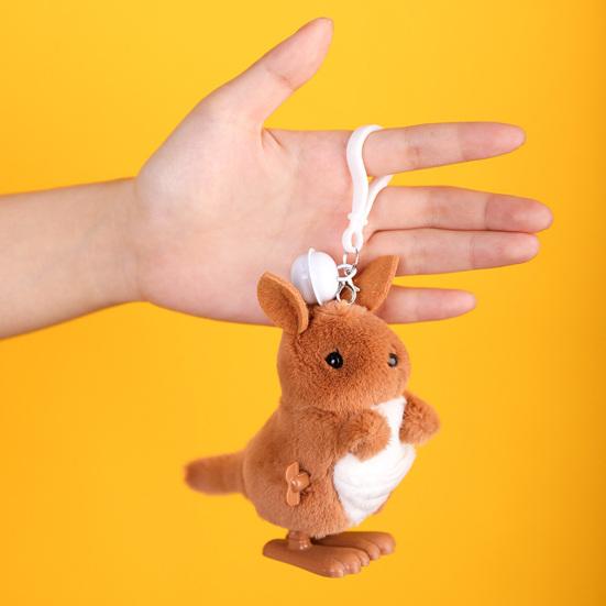 Cute Animal Clockwork Toy Plush Ornament No-Burr Kindergarten Wind-up ...