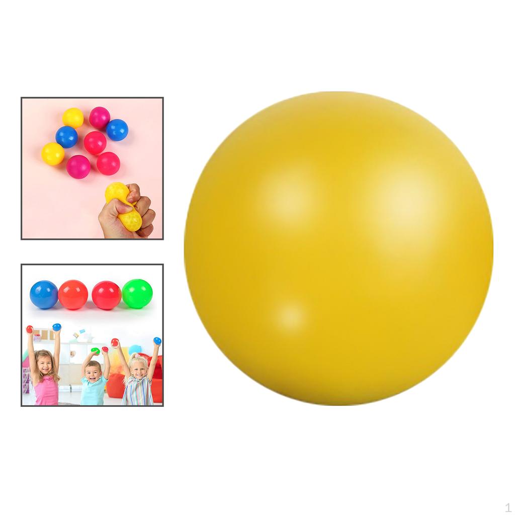 Cheap Stick Wall Ball Toys Sticky Squash Ball Squishy Toys Yellow | Joom