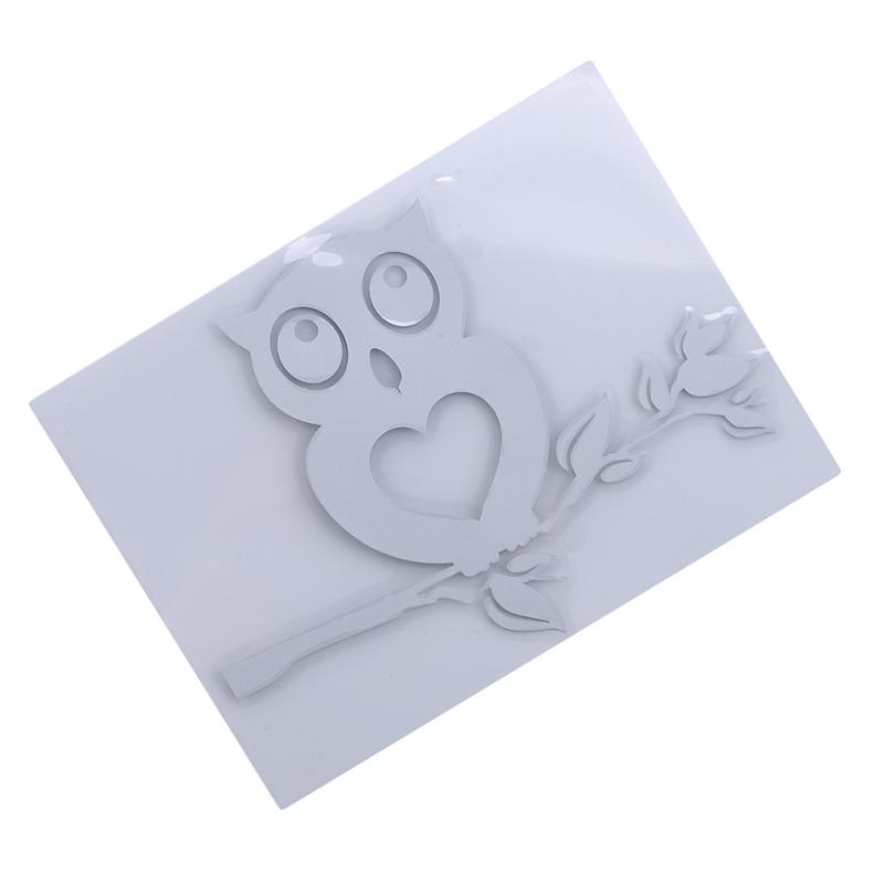 Buy White Black Owl Car Sticker Reflective Car Sticker at affordable ...